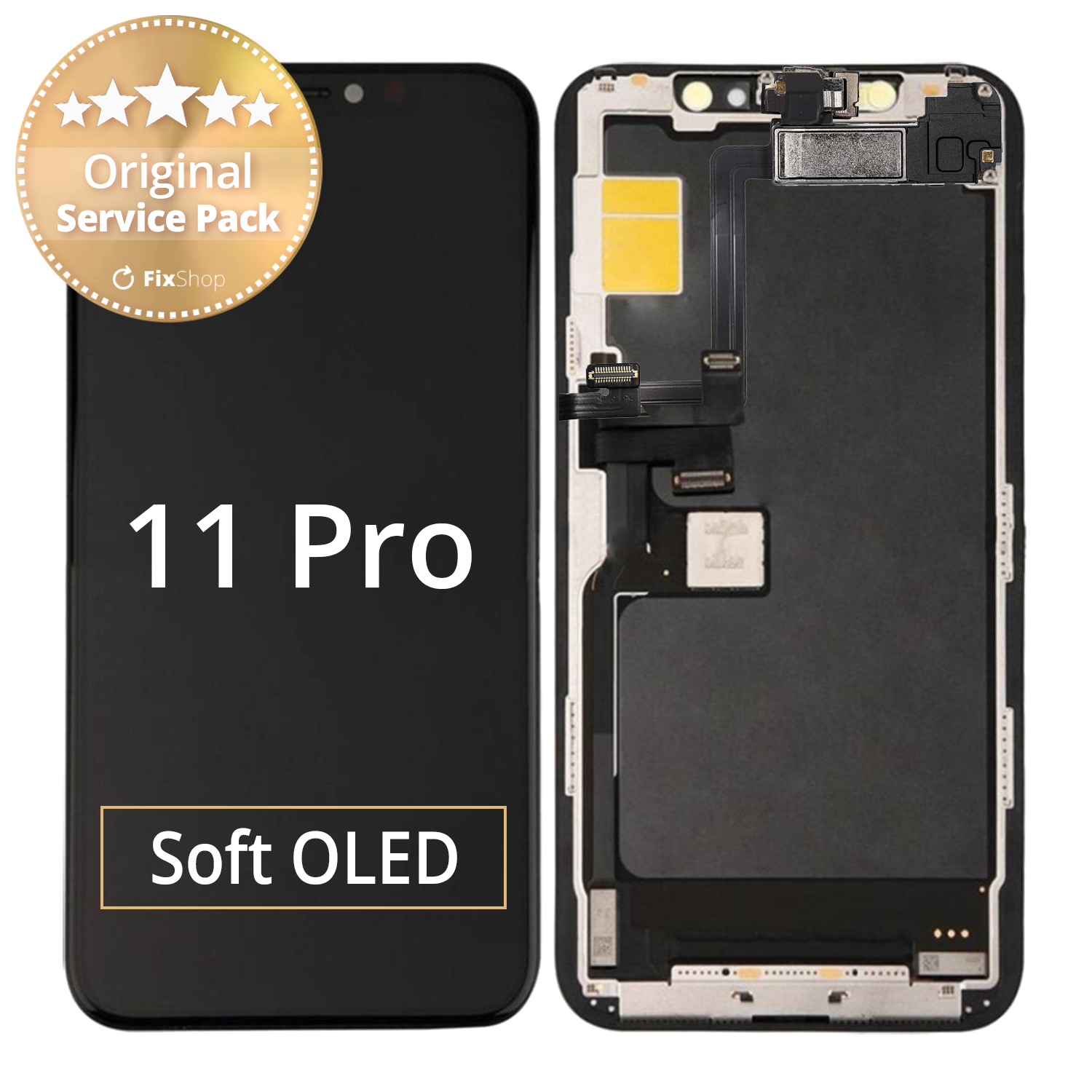 Apple iPhone 11 Pro - LCD Displej + Dotykové Sklo + Rám - 661-15931 ...