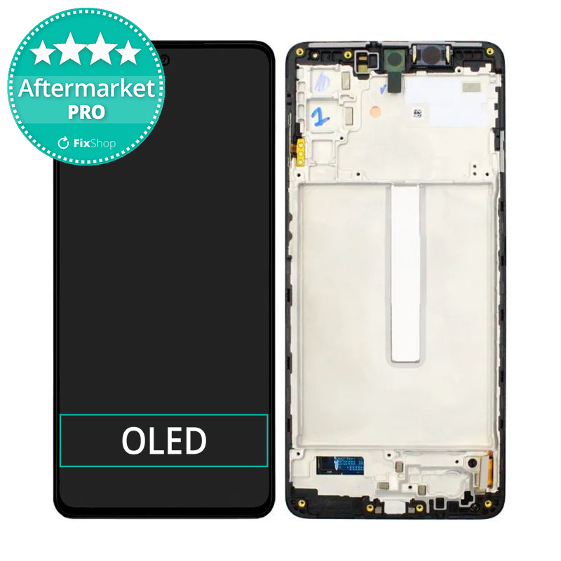 Samsung Galaxy M52 5G M526B - LCD Displej + Dotykové Sklo + Rám (Black ...