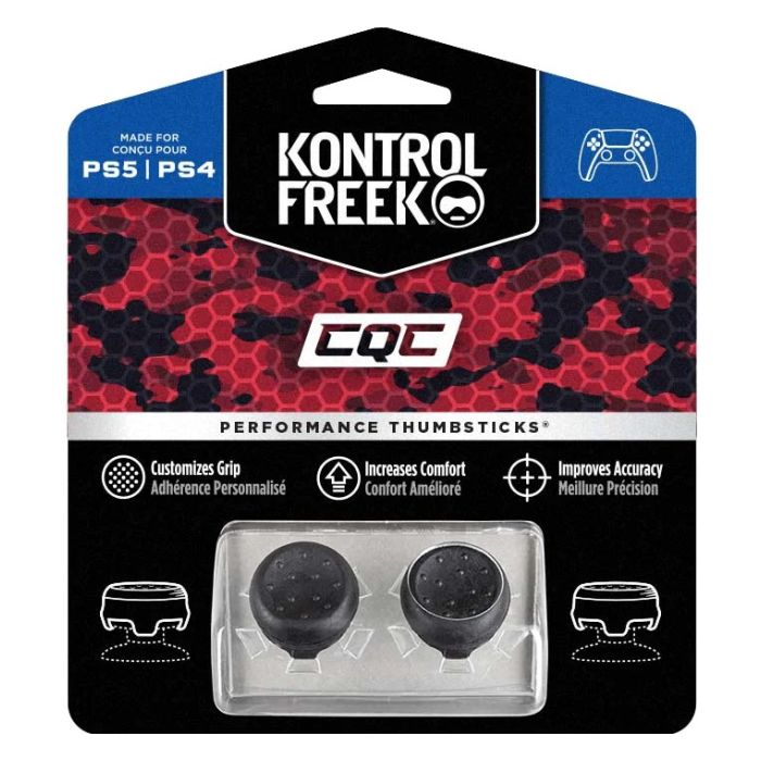 Kontrol Freek - CQC (Black) PS4/PS5 Extended Controller Grip Caps | FixShop