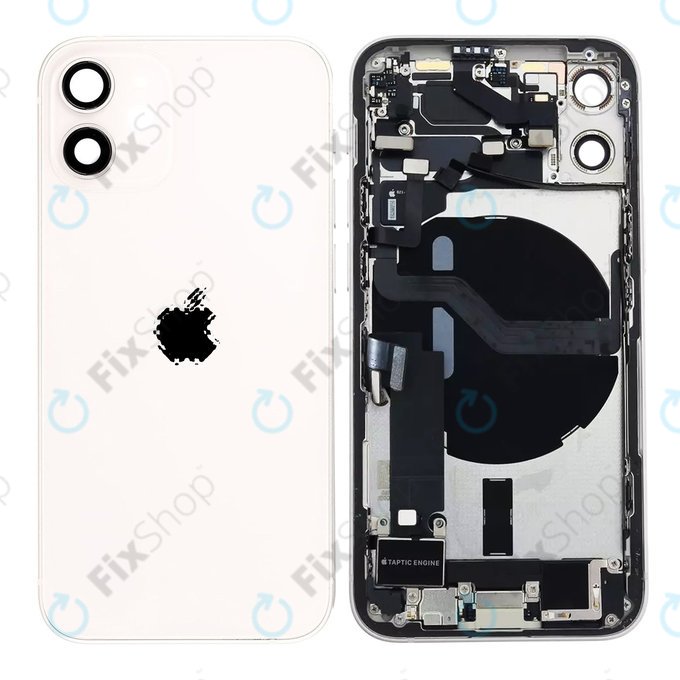 Apple iPhone 12 Mini - Zadní Housing s Malými Díly (White) | FixShop