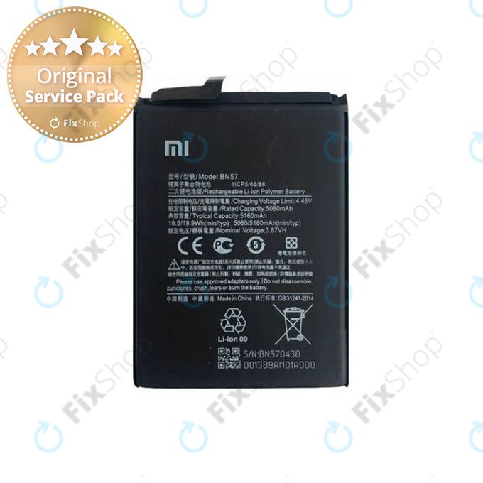 Xiaomi Poco X3 NFC, X3 Pro - Baterie BN57 5160mAh - 460200003J1G ...